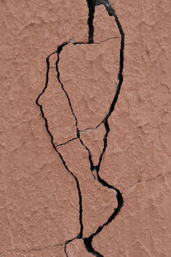 Cracked Plaster Wall. Construction and Renovation. Stock Photo - Image ...