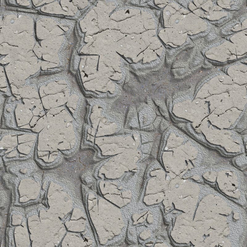 Cracked Plaster Wall. Seamless Tileable Texture. Stock Image - Image of ...