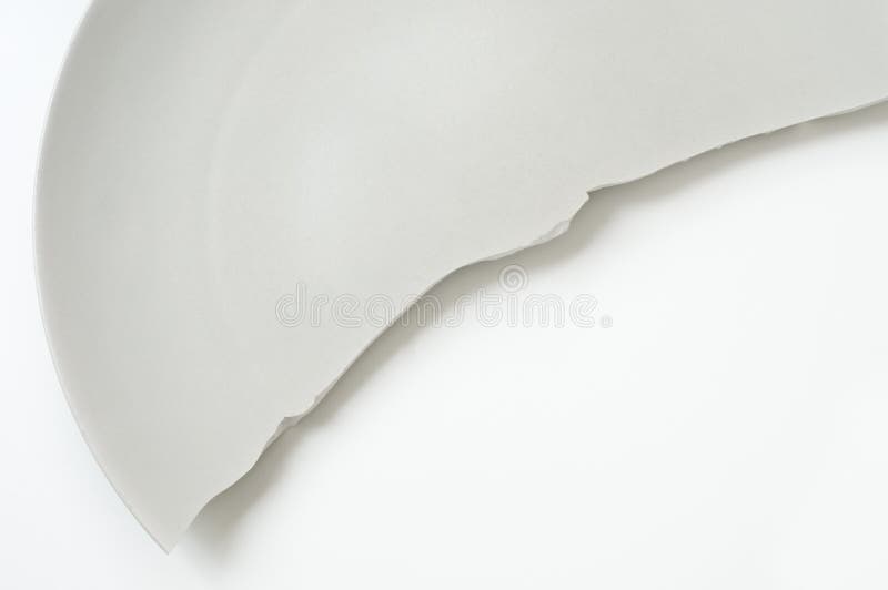Cracked Plate on a White Table Stock Image - Image of plate, space ...