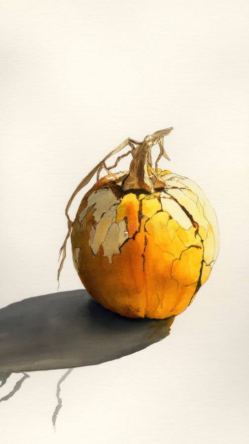 Cracked Pumpkin in Shadow: Visual Study of Aging and Texture National ...