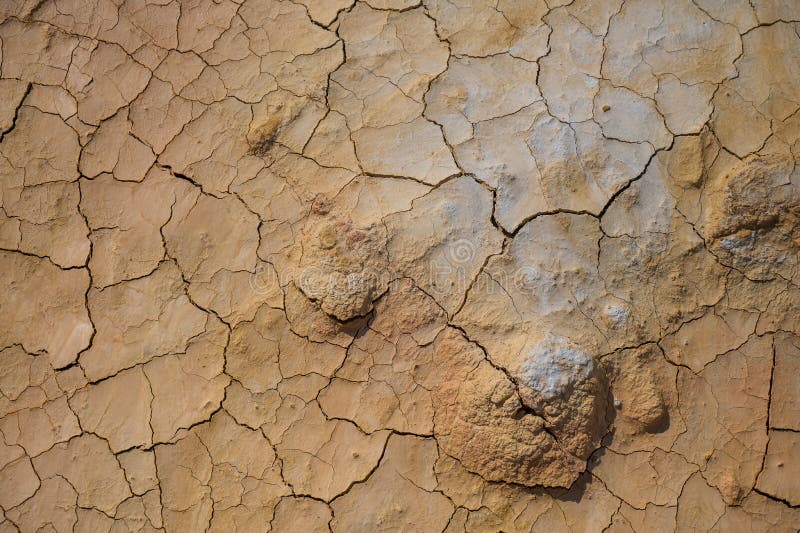 Cracked Red Clay. Hot Climate in the Desert. Stock Image - Image of ...