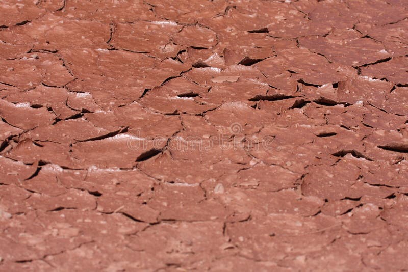 Cracked Red Earth in Desert Stock Image - Image of textures, cracked ...