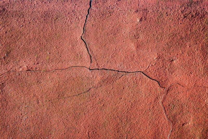 Cracked Red Wall stock photo. Image of cracked, surface - 37283606