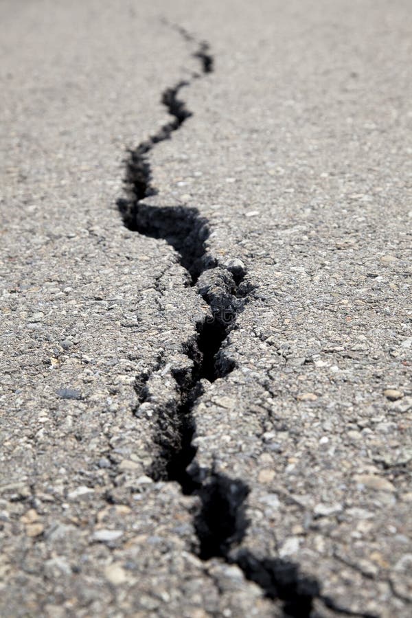 Cracked Road Generate from Nature Stock Image - Image of driveway ...