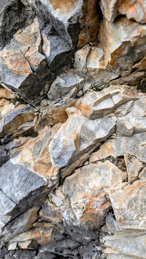 Cracked Rock Surface with Natural Geological Texture Stock Photo ...