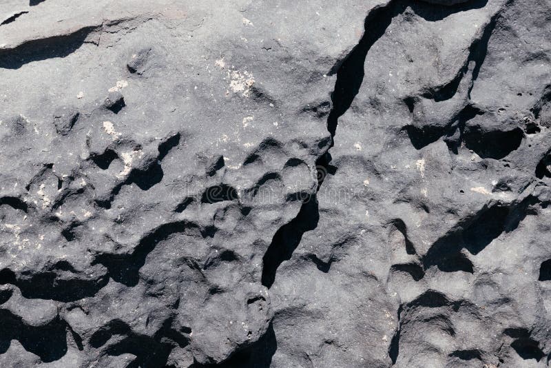 Cracked Rough Dark Grey Rock Stone Texture Surface Background. Stock ...