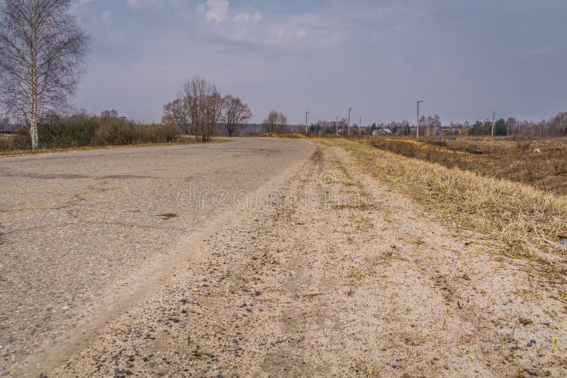 Cracked Rural Road stock image. Image of nature, asphalt - 97005179