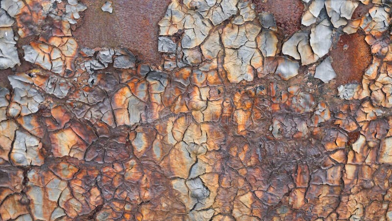 Cracked Rust Marks on the Paint of the Car Body Stock Photo - Image of ...