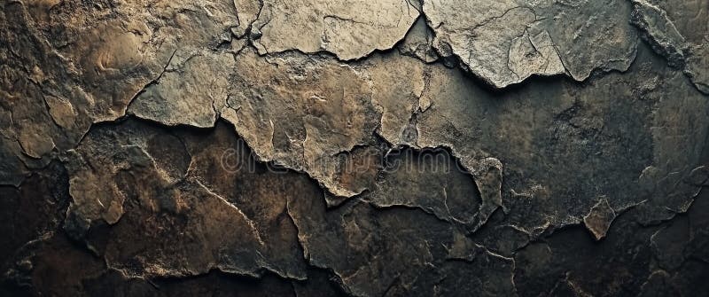 Cracked Rustic Rock Texture Representing Strength and Timelessness ...