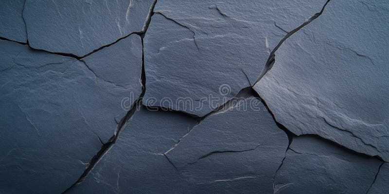 Cracked Slate Surface with Dark Gray Tones and Intricate Textures Stock Illustration ...
