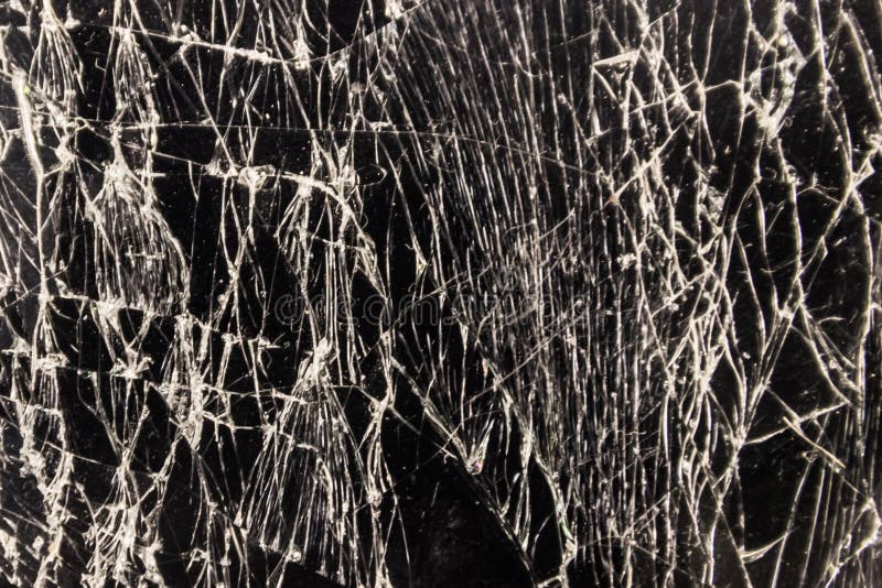 Cracked Smart Phone Screen. Broken Glass Texture Background Stock Image ...