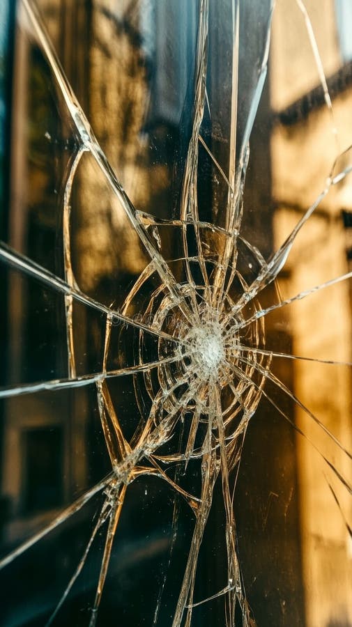 Cracked Smartphone Screen Revealing Intricate Web of Fractures and ...