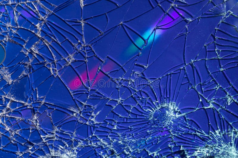 Cracked Smartphone Screen Texture Stock Photo - Image of mobile, view ...