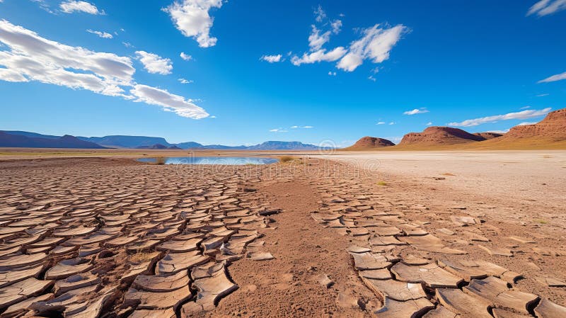 Cracked Soil in Desert - Timelapse. Global Climate Change and Severe ...