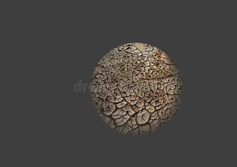 Cracked sphere. stock illustration. Illustration of black - 51732766