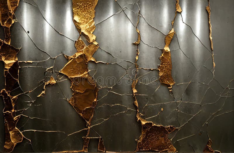 Cracked Stainless Steel Shiny Panel Backround, Distressed Grunge ...