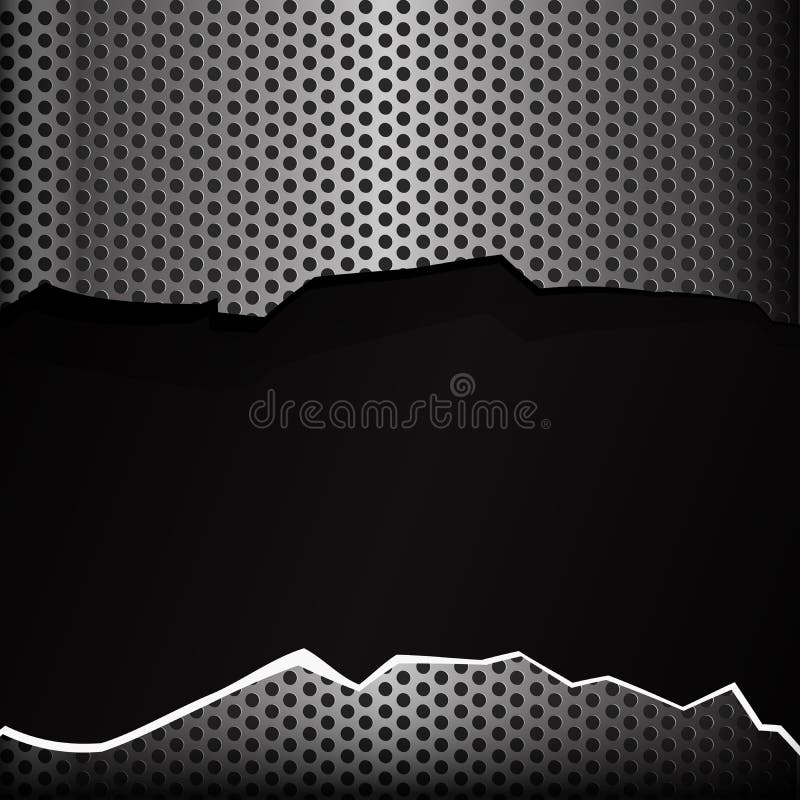 Cracked Steel Texture Hold Metal Abstract Background Stock Vector ...