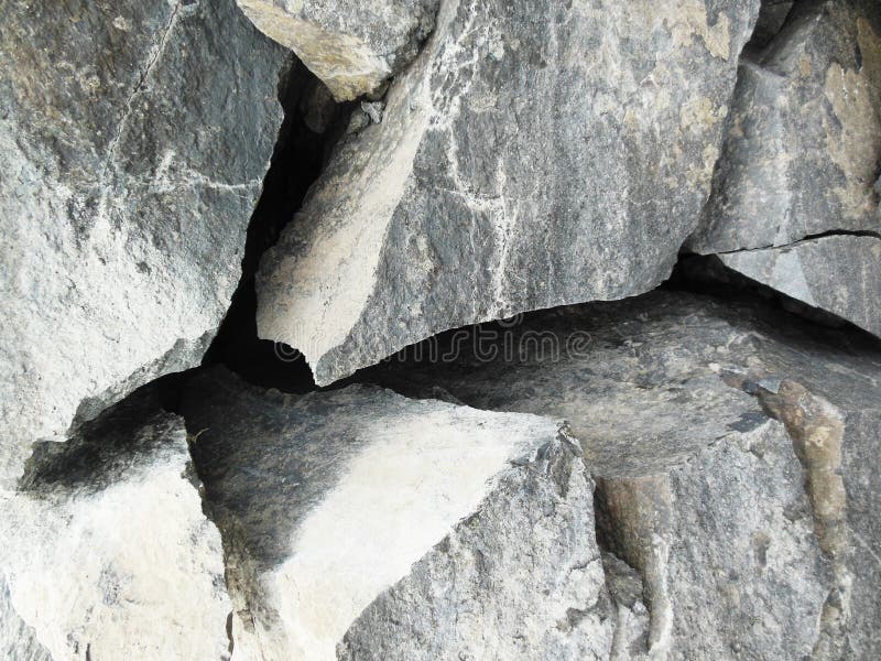 Cracked Stone stock image. Image of greay, black, closed - 120159029