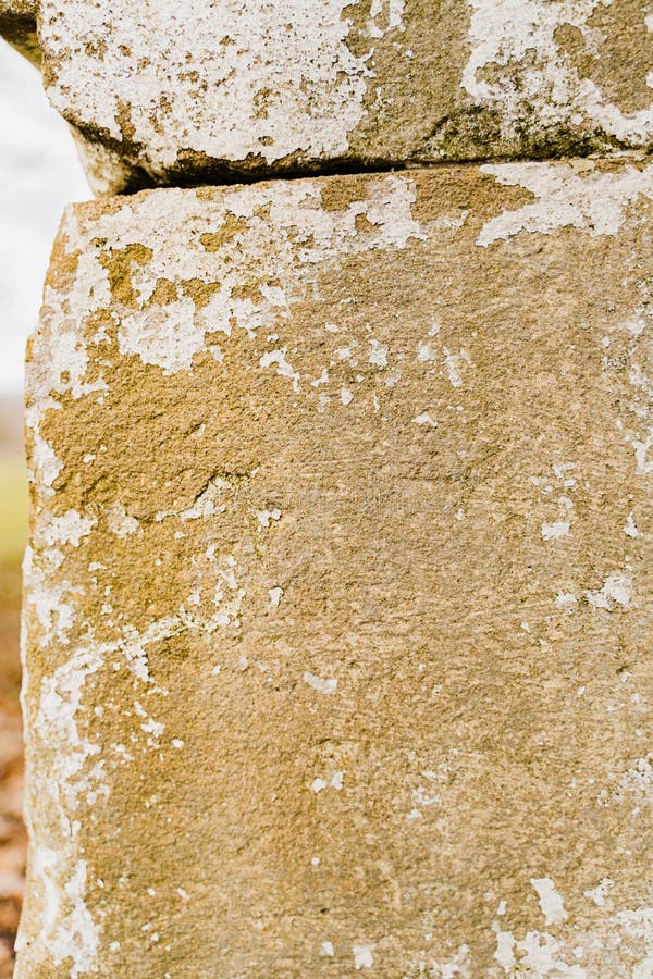 Cracked Stone Texture with Peeling Paint Stock Image - Image of breache ...