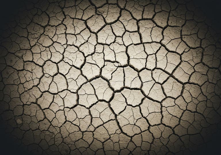 Cracked, Sun-baked Earth Forms an Intricate Pattern of Irregular ...