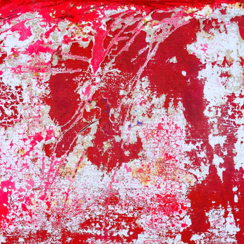 Cracked the Surface of Red Color from the Surface of the Metal Stock ...