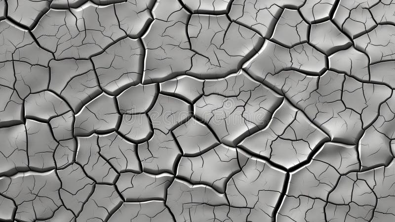 Cracked Surface Texture with Abstract Patterns. Monochrome Mosaic Tiles ...