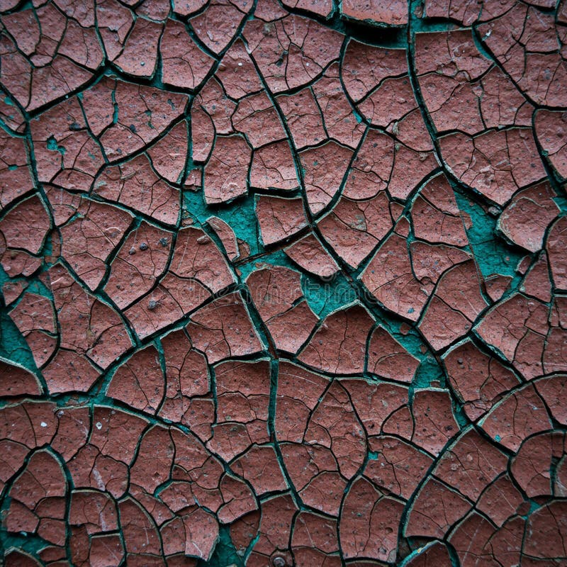 Cracked Surface Texture with a Network of Brown, Irregularly Shaped ...