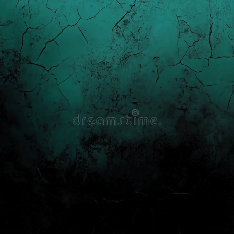 Cracked Teal Wall Texture with Dark Grunge Surface Stock Image - Image of distressed, dark ...