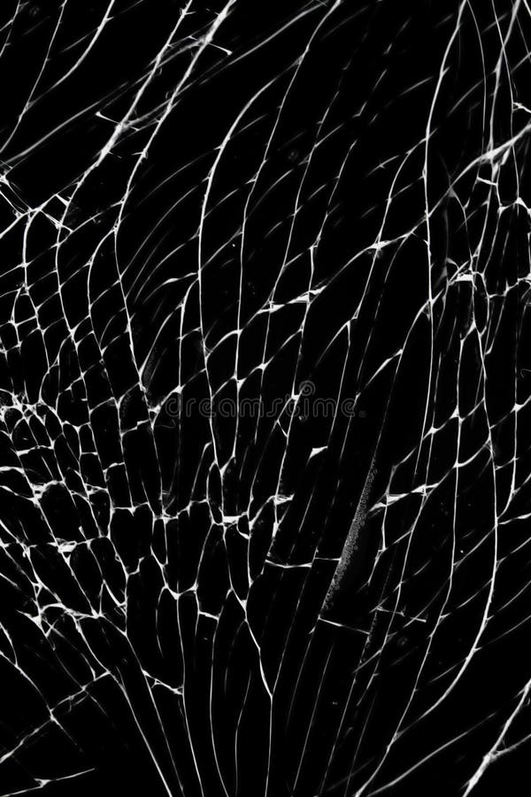 Cracked Texture of Broken Protective Glass of Smartphone or Tablet ...