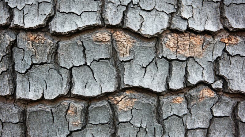 Cracked Tree Bark Texture Abstract Gray Brown Stock Illustration ...