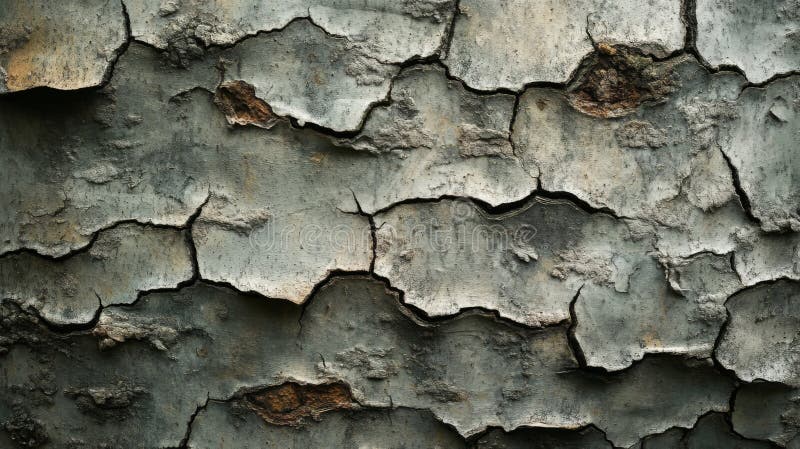 Cracked Tree Bark Texture Detailed Close Up Stock Illustration ...