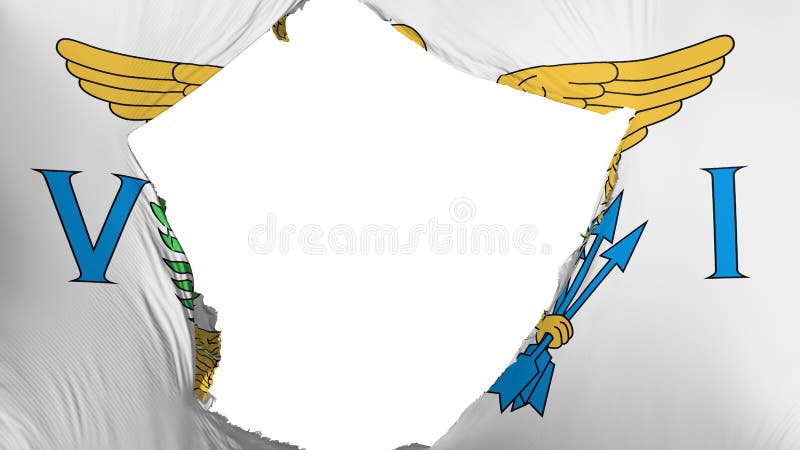 Cracked United States Virgin Islands Flag Stock Illustration ...