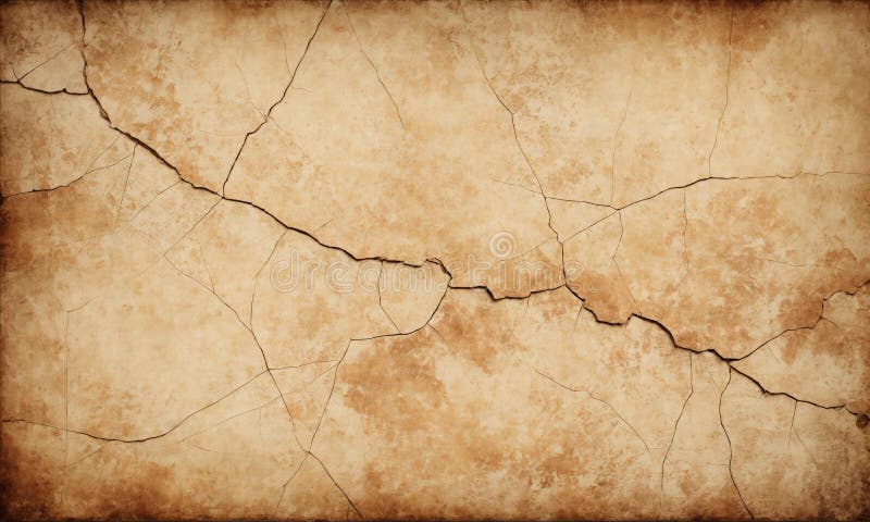 Cracked Vintage Parchment Paper Texture Stock Illustration ...