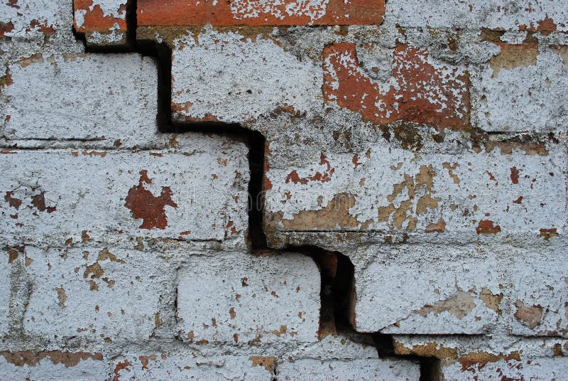 Cracked wall stock photo. Image of cracking, painted - 14140674