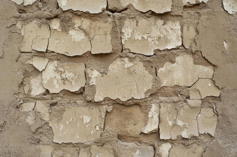 Cracked Wall Shows Deterioration and Decay with Age, Texture, and ...