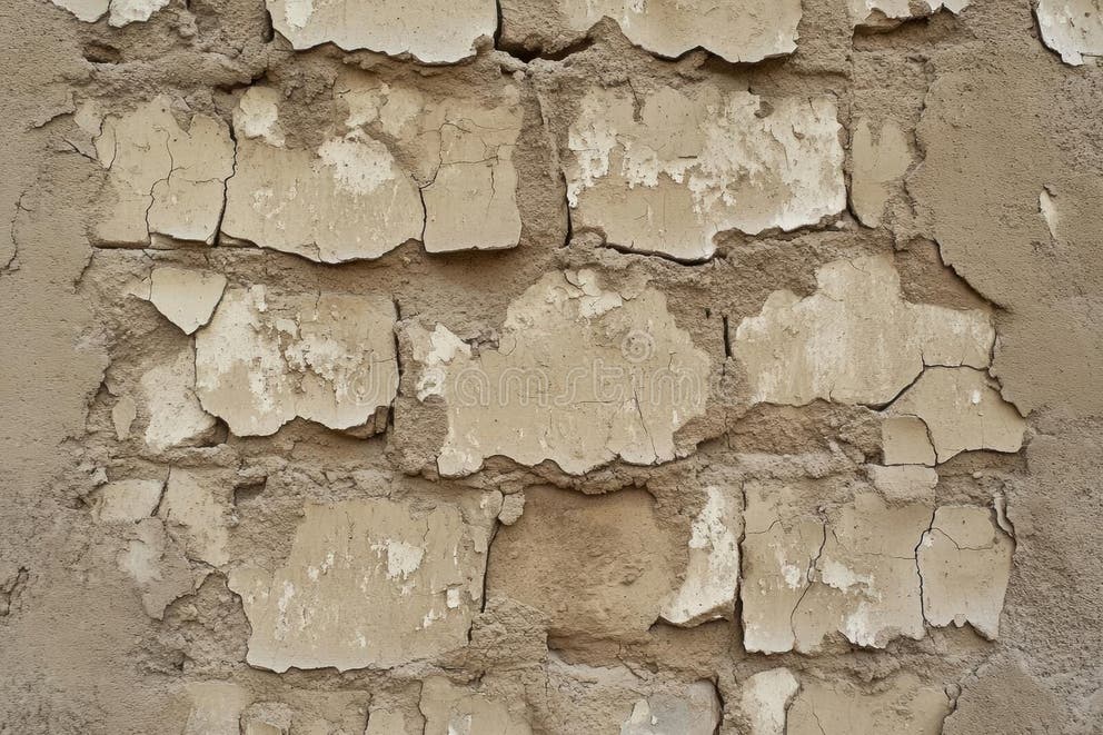 Cracked Wall Shows Deterioration and Decay with Age, Texture, and ...