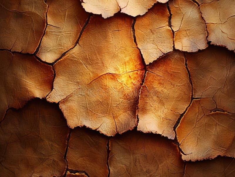 Cracked Wall with Sunlight Streaming through Crevices Creating a ...
