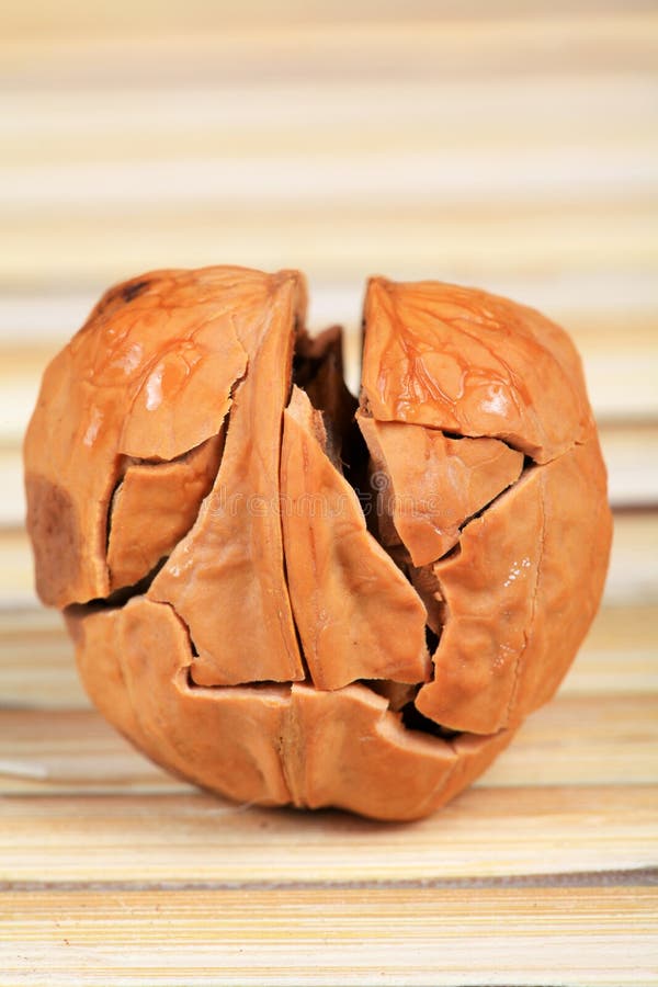 Cracked walnut stock photo. Image of ingredient, proteins - 15522030