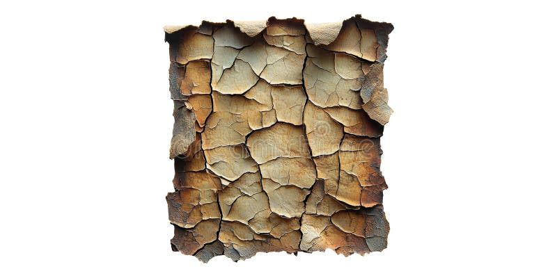 Cracked and Weathered Painted Wall Texture Isolated on Transparent ...