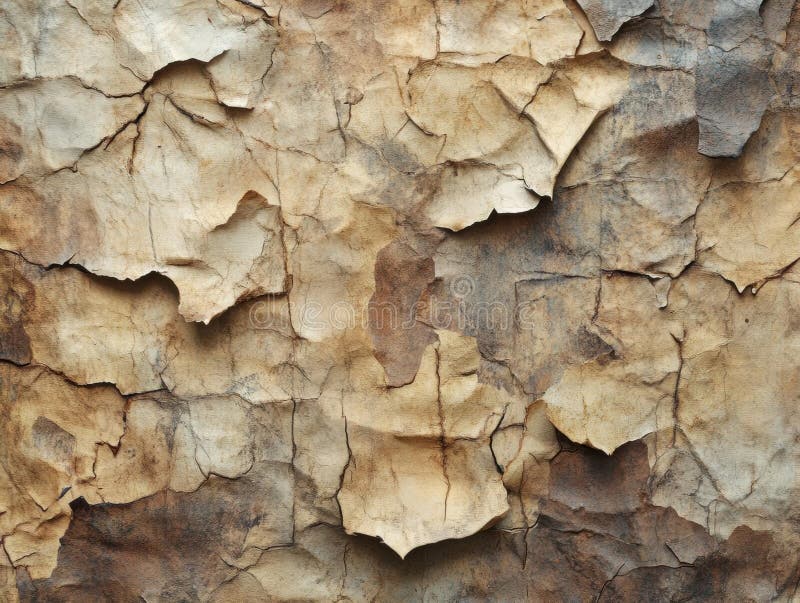 Cracked and Weathered Paper Texture - a Story of Time and Decay Stock ...