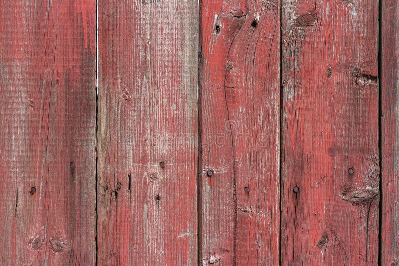 Cracked Weathered Red Painted Wooden Board Texture Stock Photo - Image ...