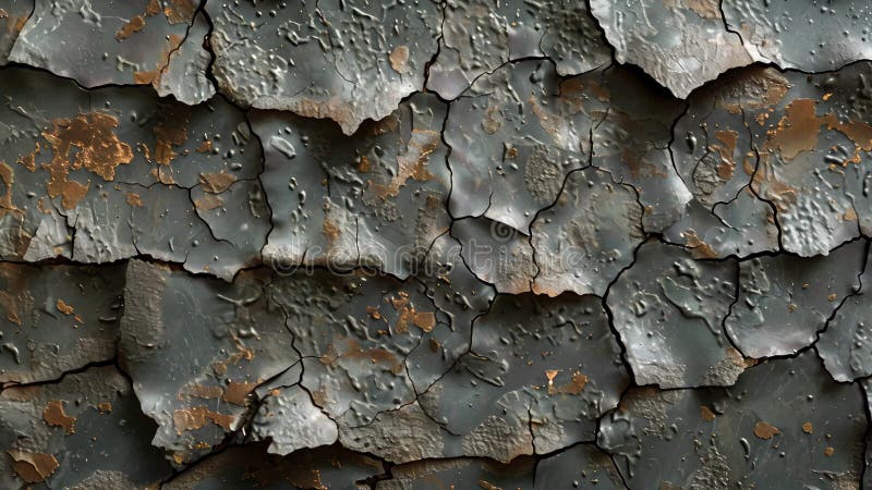 Cracked and Weathered this Rough Metal Sheet is Characterized by Its ...