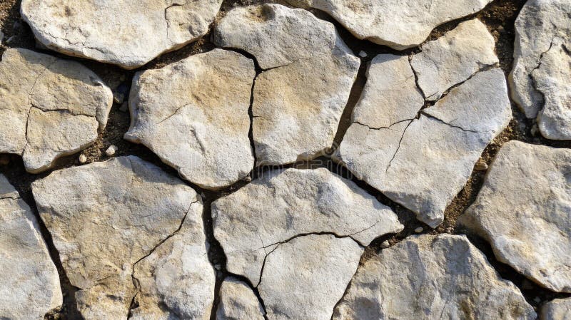 Cracked and Weathered Stone Surface Stock Illustration - Illustration ...