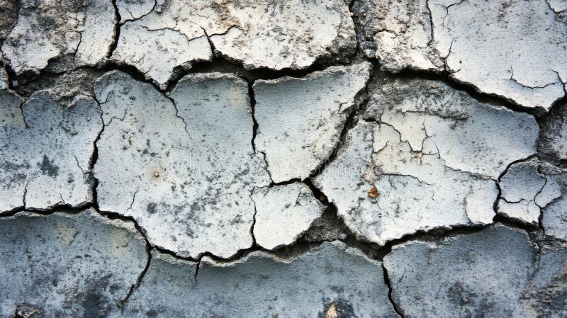 Cracked and Weathered Surface Showing Extensive Damage Stock ...