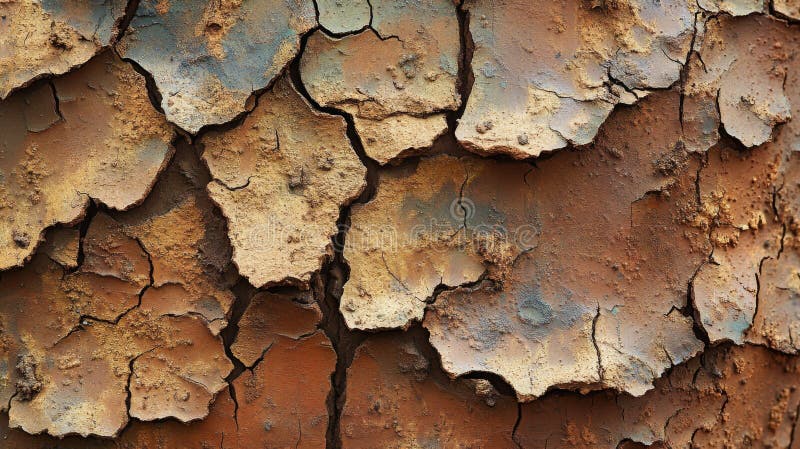 Cracked and Weathered Textured Surface Showing Age and Decay Stock ...