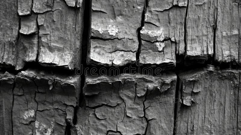 Cracked and Weathered Wood Texture Shows Age and Decay Stock ...