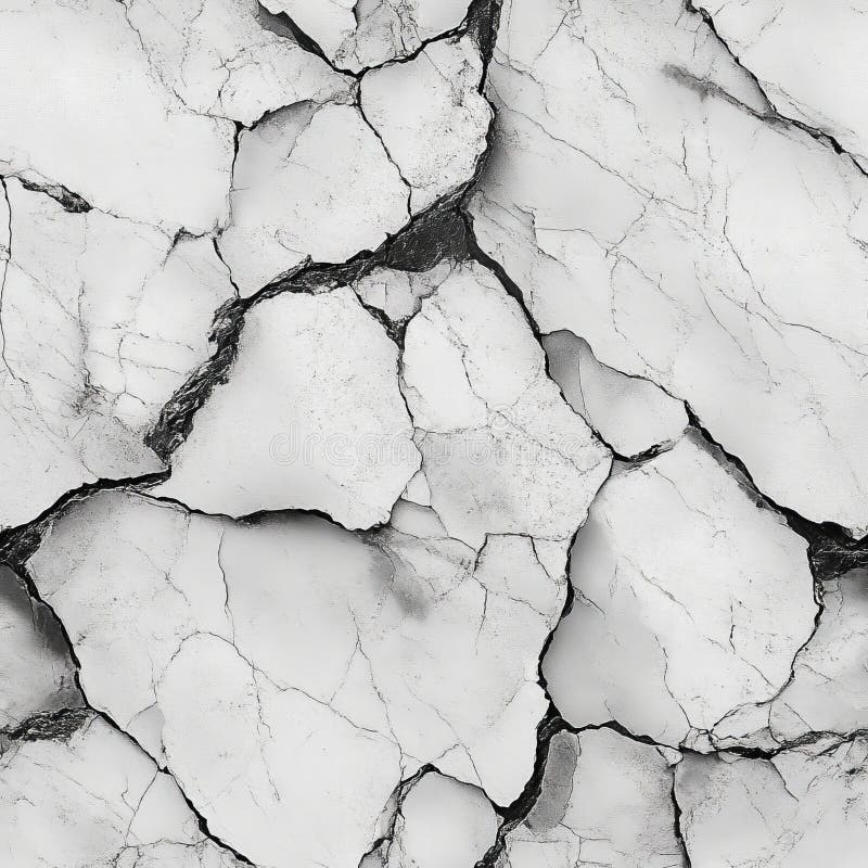 Cracked White Marble Surface with Natural Patterns and Textures Stock ...