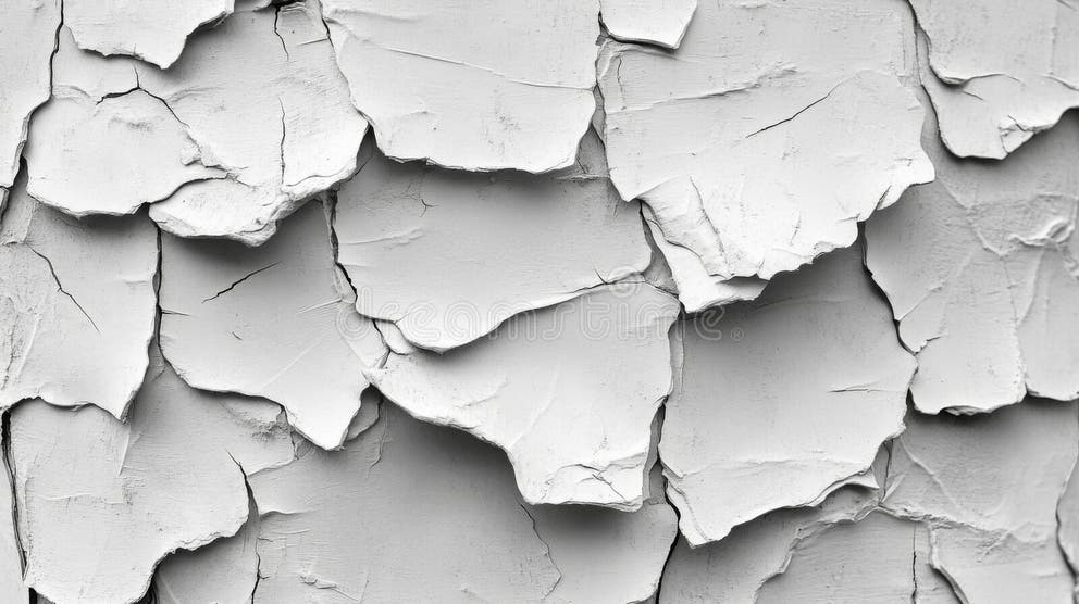 Cracked White Paint Surface Texture Detail Stock Illustration ...