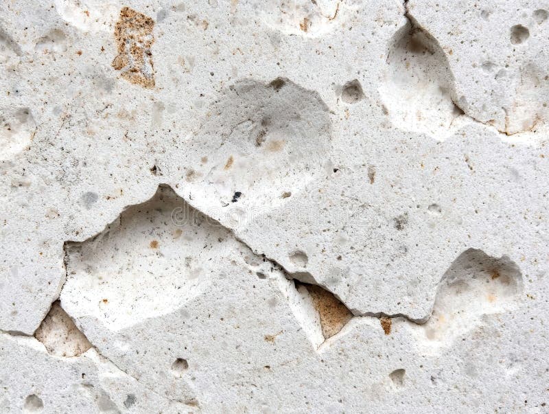 Cracked White Stone Surface with Rough Texture Stock Photo - Image of ...