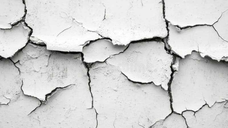 Cracked White Surface Showing Extensive Damage Stock Illustration ...